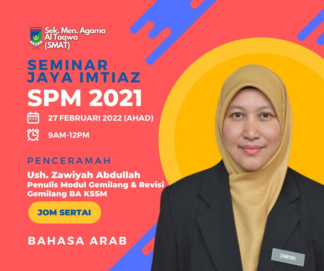 SEKOLAH MENENGAH AGAMA AL TAQWA (SMAT) – BUKIT BERUNTUNG, RAWANG