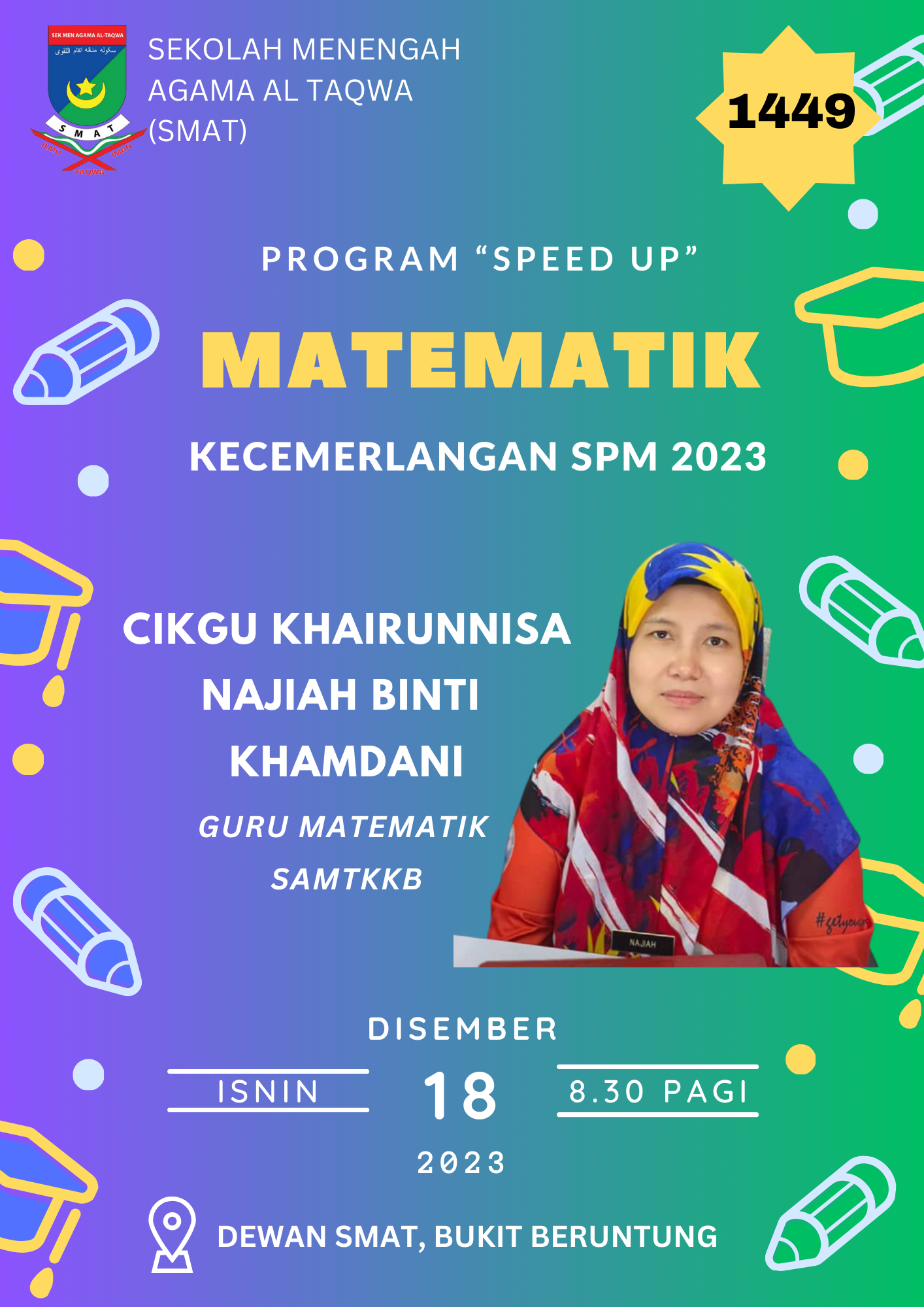 SEKOLAH MENENGAH AGAMA AL TAQWA (SMAT) – BUKIT BERUNTUNG, RAWANG